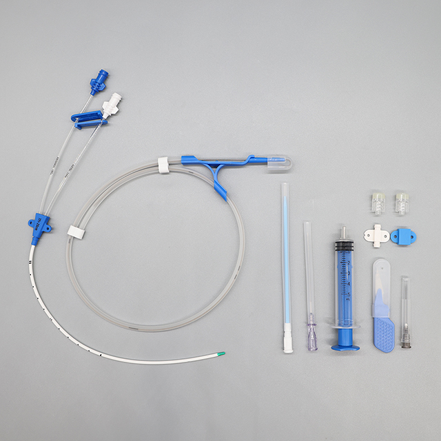 Disposable Medical Double Lumen CVC Kit Central Venous Catheter Kit ...