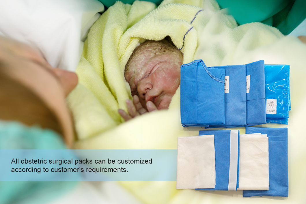 Surgical Drape Baby Birth Pack Medical Disposable Sterile Delivery Kit ...
