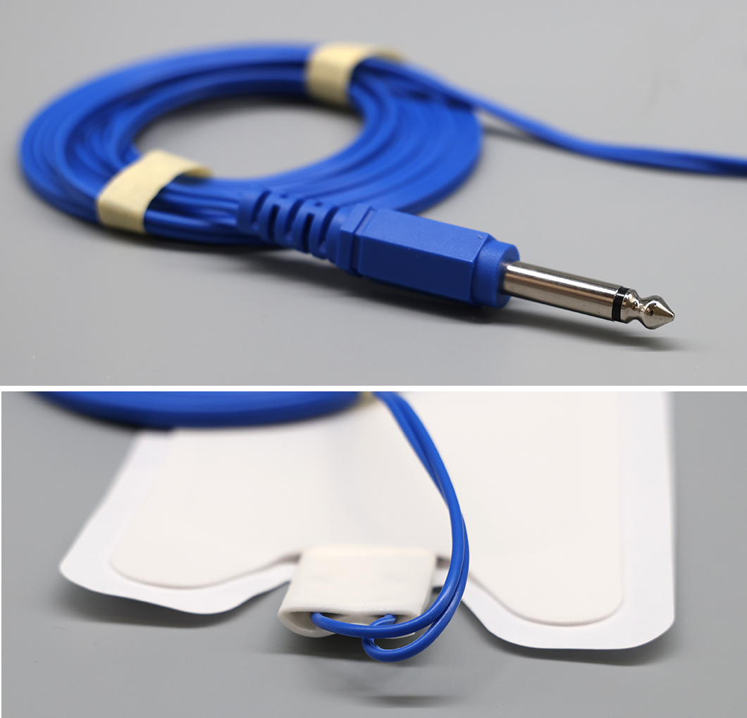Disposable Electrosurgical Esu Patient Plate Grounding Pad with Cable ...