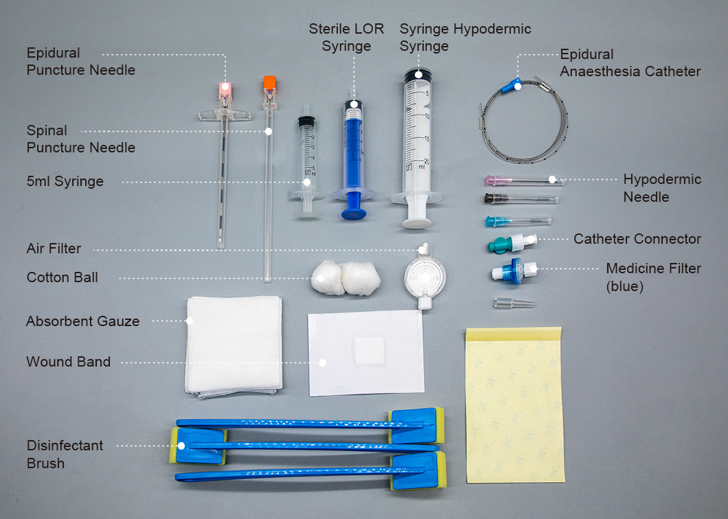 Anesthesia Emergency Puncture Kit Combined Spinal Epidural Kit from ...